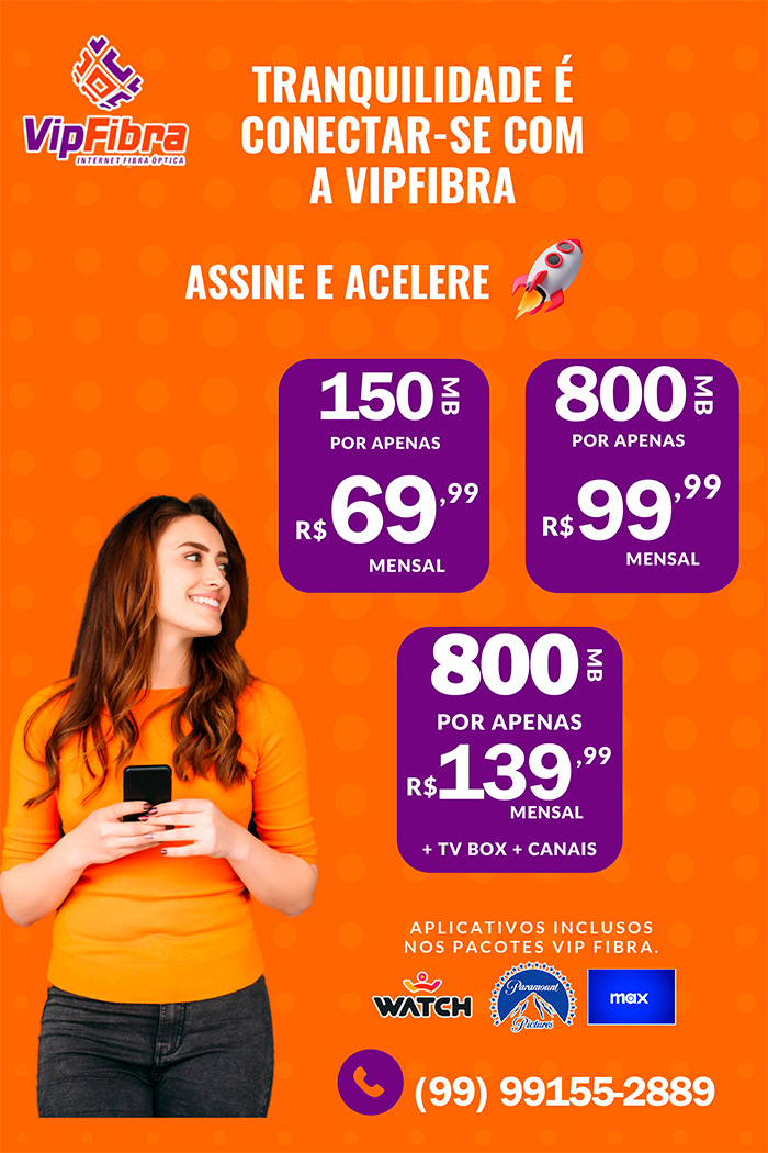 VipFibra Telecom - Planos a partir de R$69,99