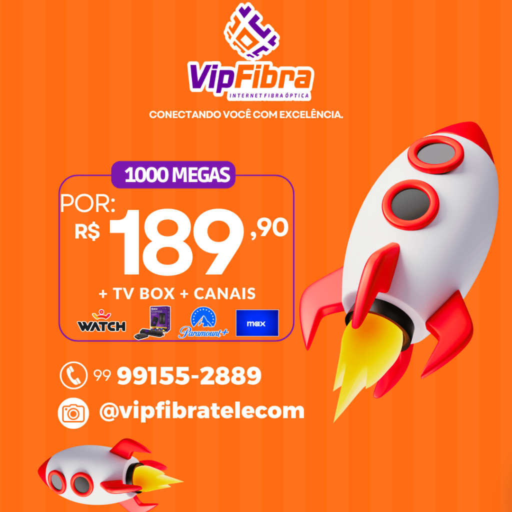 VipFibra Telecom - Planos a partir de R$69,99